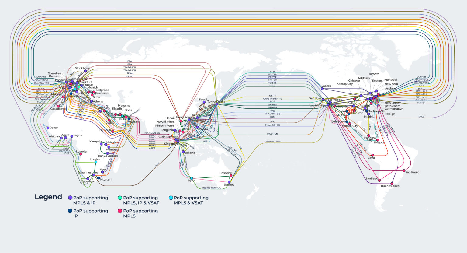 Global High-Capacity Fibre & IP Network | PCCW Global